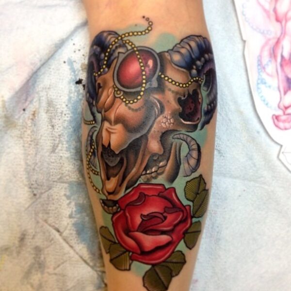 Colorful skull tattoos - Skullspiration
