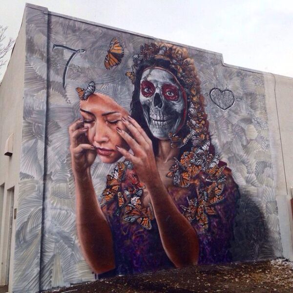 Dia De Los Muertos mural by Gamma Gallery - Skullspiration